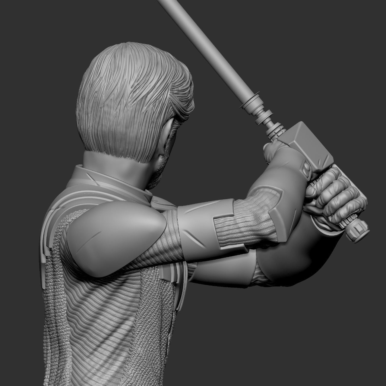 Obi Wan Kenobi Clone Wars 3D model 3D printable | CGTrader