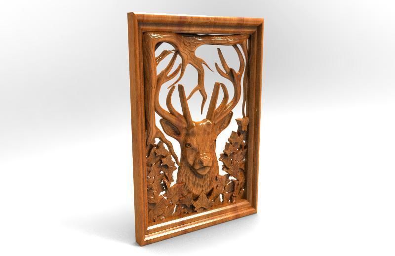 Deer CNC 3D model 3D printable | CGTrader