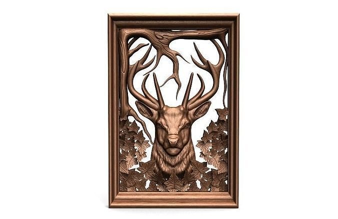 Deer CNC 3D model 3D printable | CGTrader