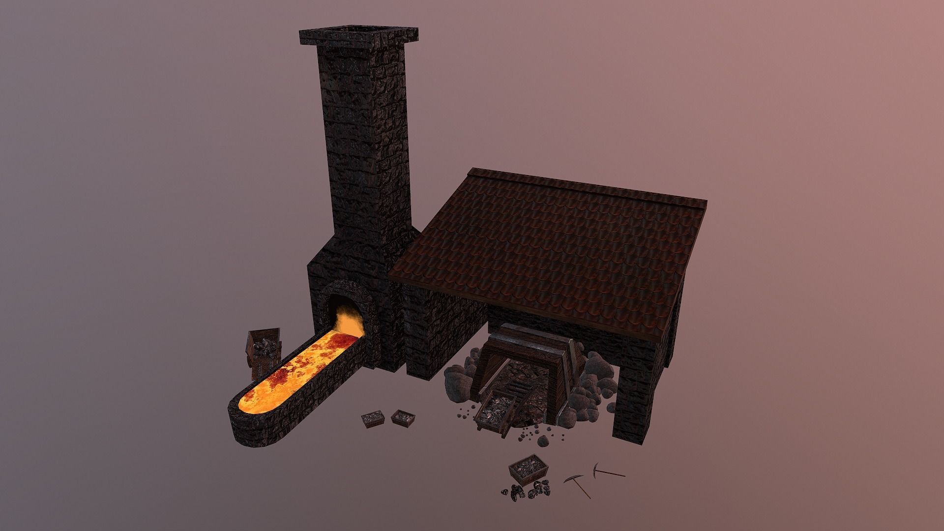 Iron Mine Level 10 3D model | CGTrader