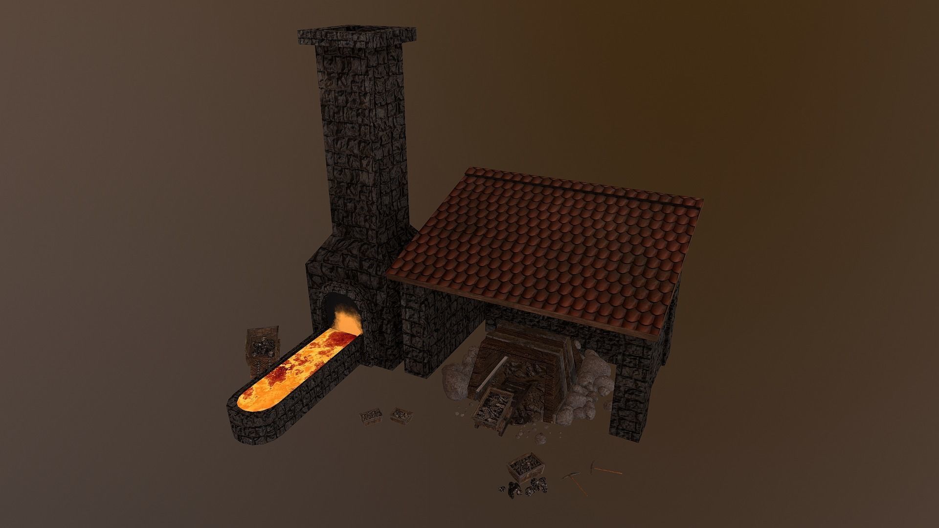 Iron Mine Level 10 3D model | CGTrader