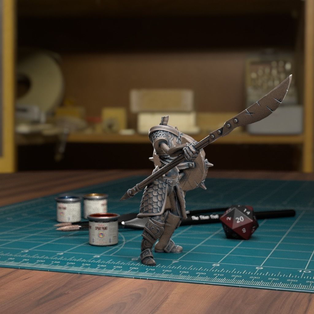 Undead Skeleton 006 - Pre-Supported - DnD - 32mm Fantasy minis 3D model ...