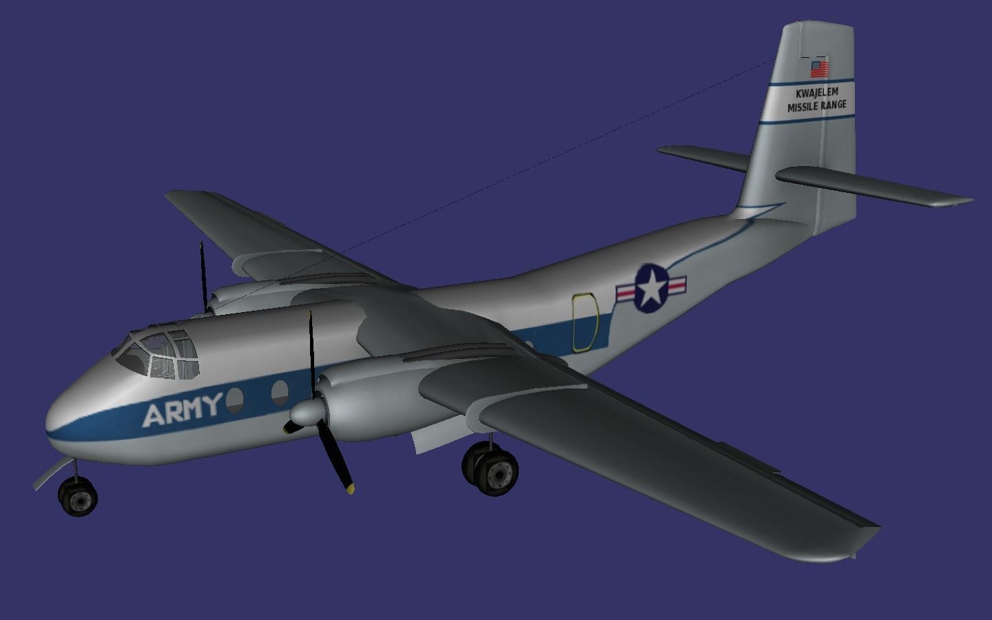 de Havilland Canada DHC 4 Caribou free VR / AR / low-poly 3D model ...