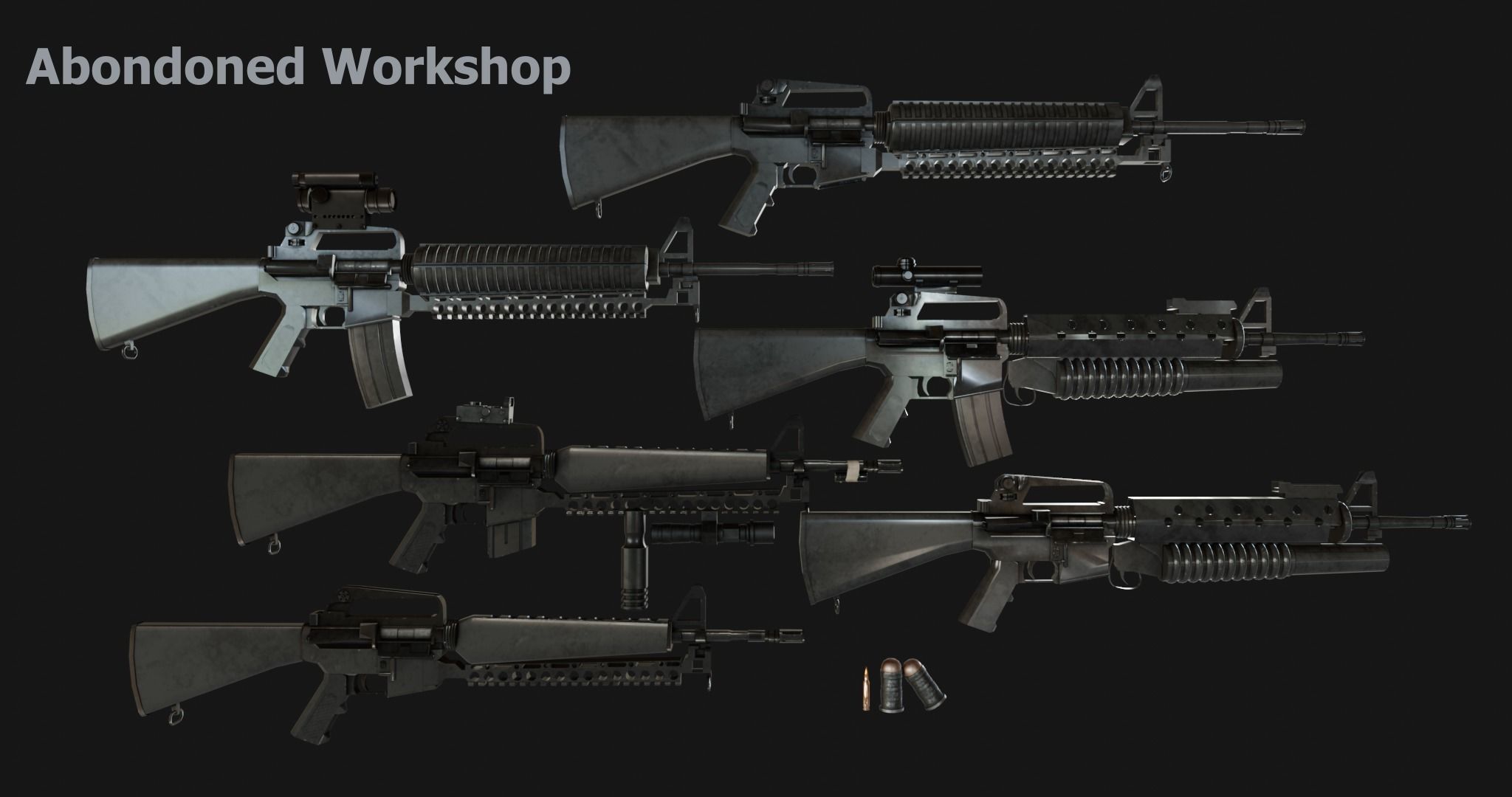 3D model M16 Ultimate Pack VR / AR / low-poly | CGTrader