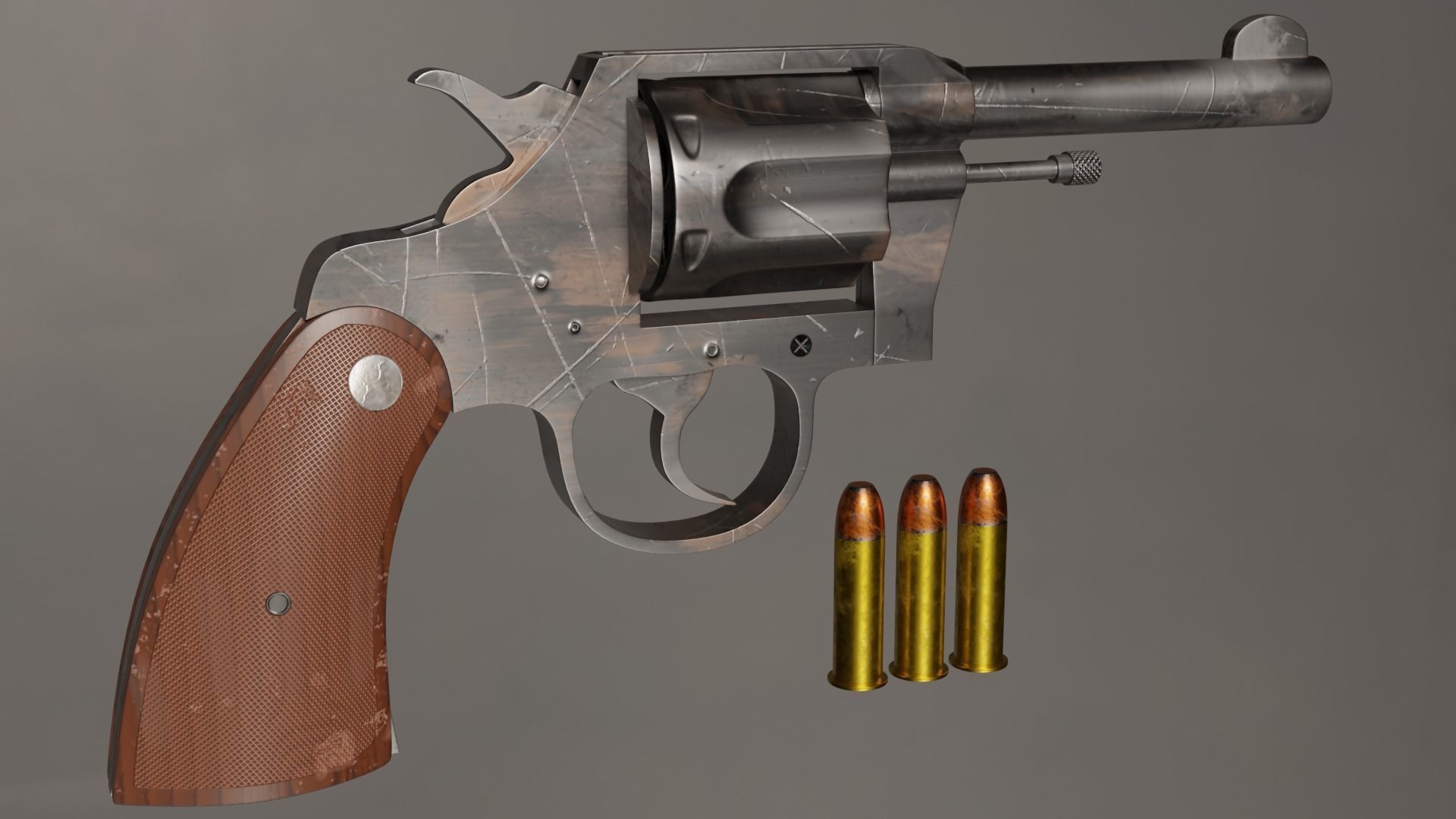 Revolver Gun 3D model | CGTrader