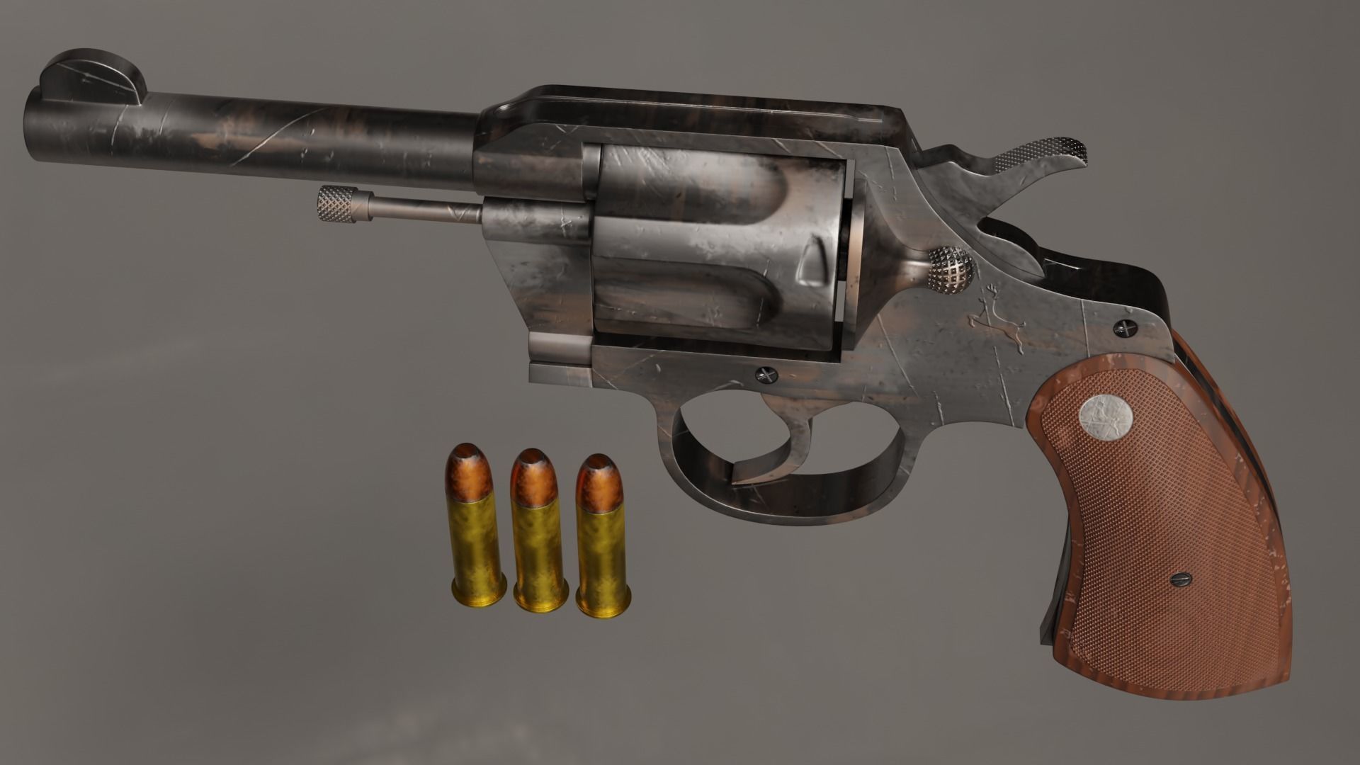 Revolver Gun 3D model | CGTrader