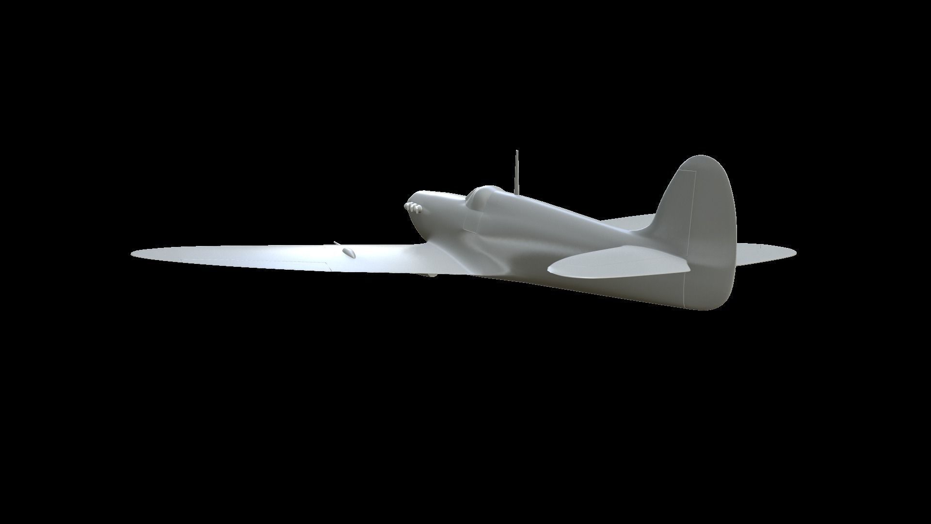 Spitfire Mk I B fighter model for 3D-printing 3D model 3D printable ...