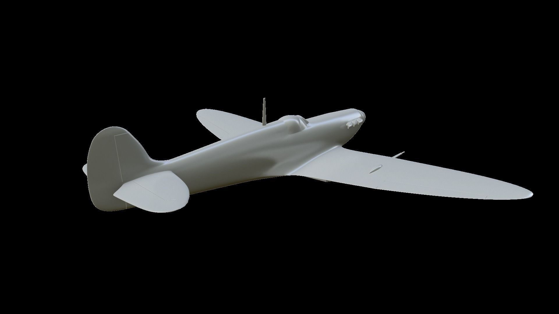 Spitfire Mk I B fighter model for 3D-printing 3D model 3D printable ...