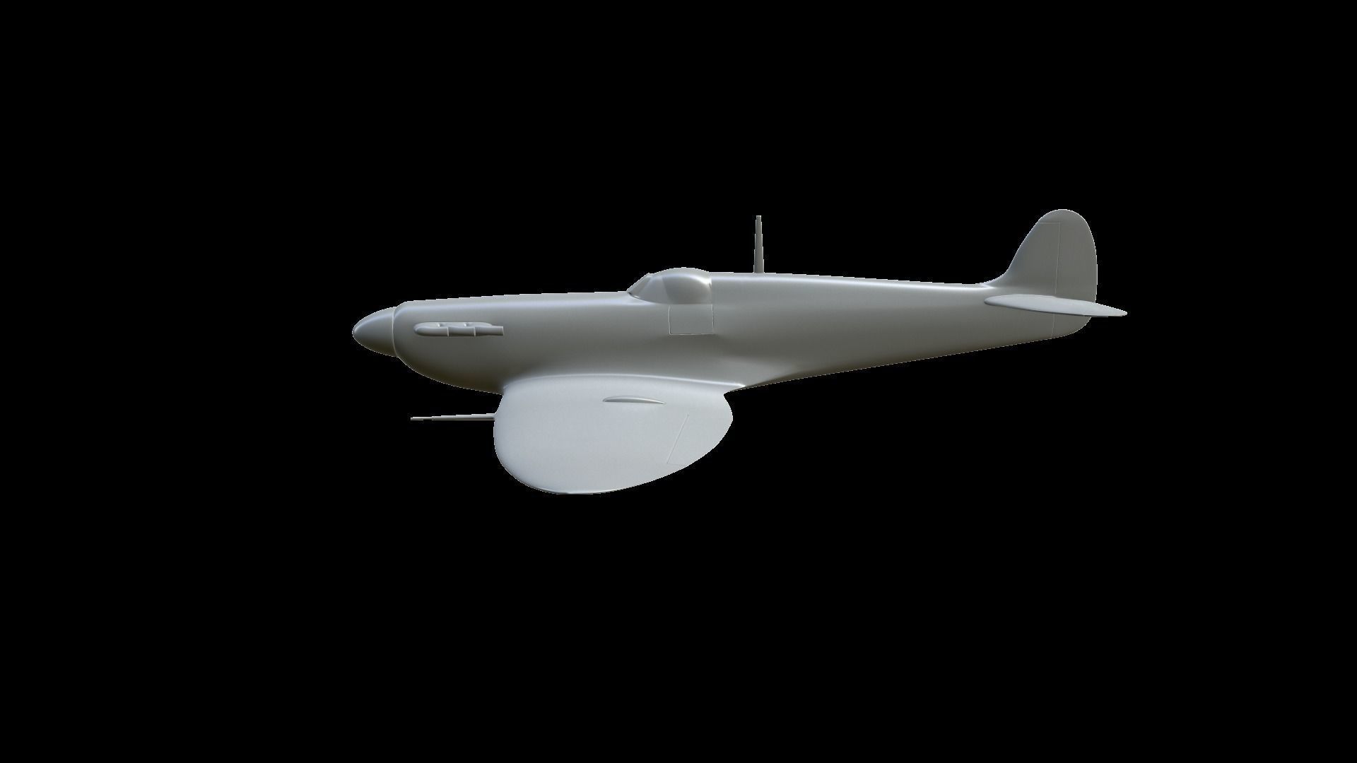 Spitfire Mk I B fighter model for 3D-printing 3D model 3D printable ...