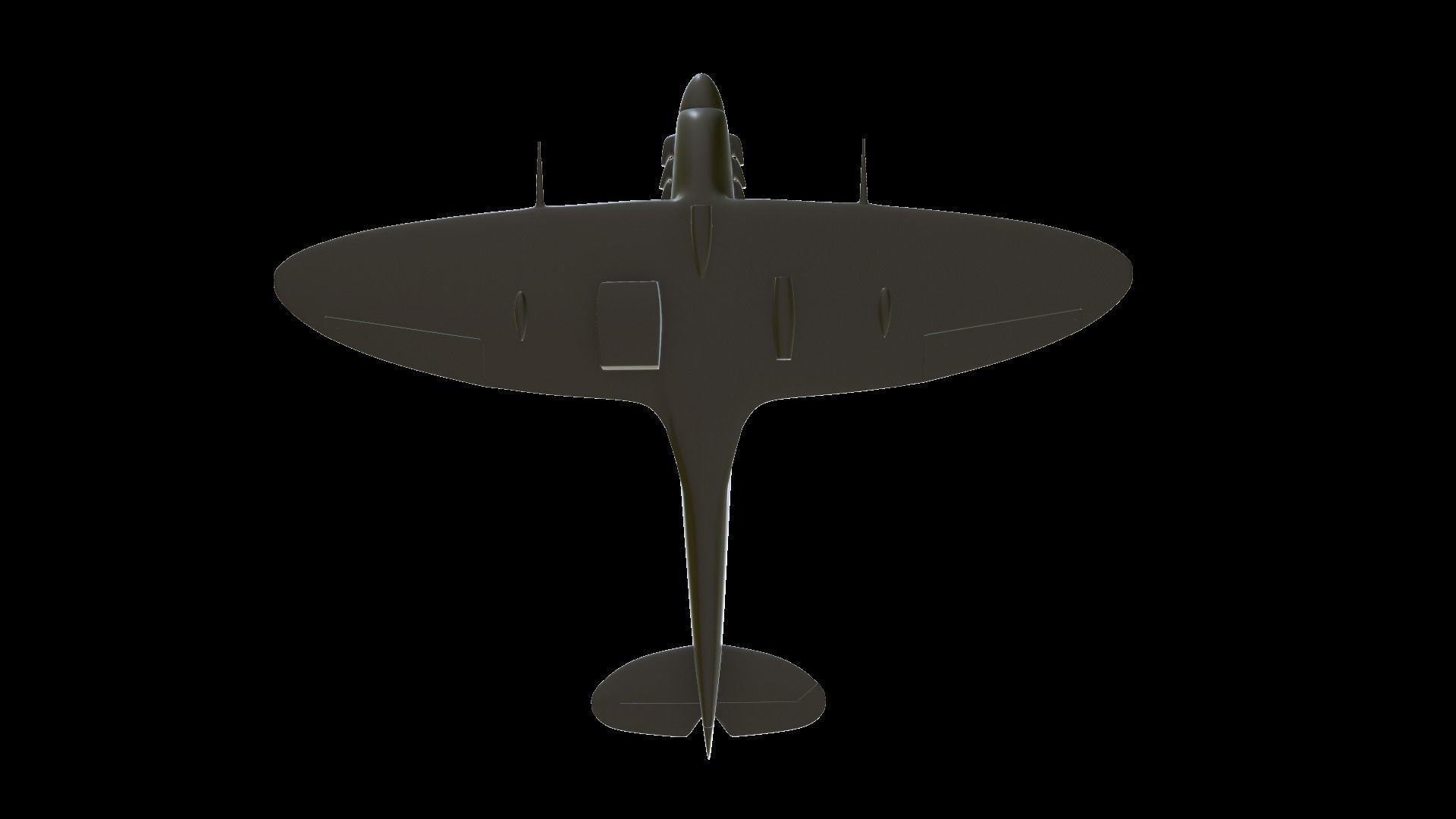 Spitfire Mk I B fighter model for 3D-printing 3D model 3D printable ...