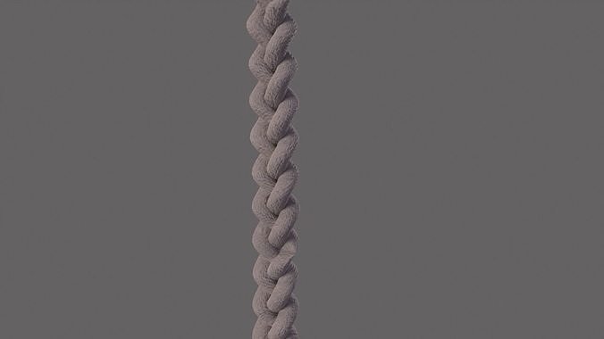 Braided rope free 3D model | CGTrader