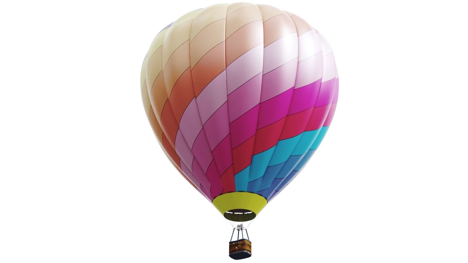 Hot air balloon model 3D model | CGTrader