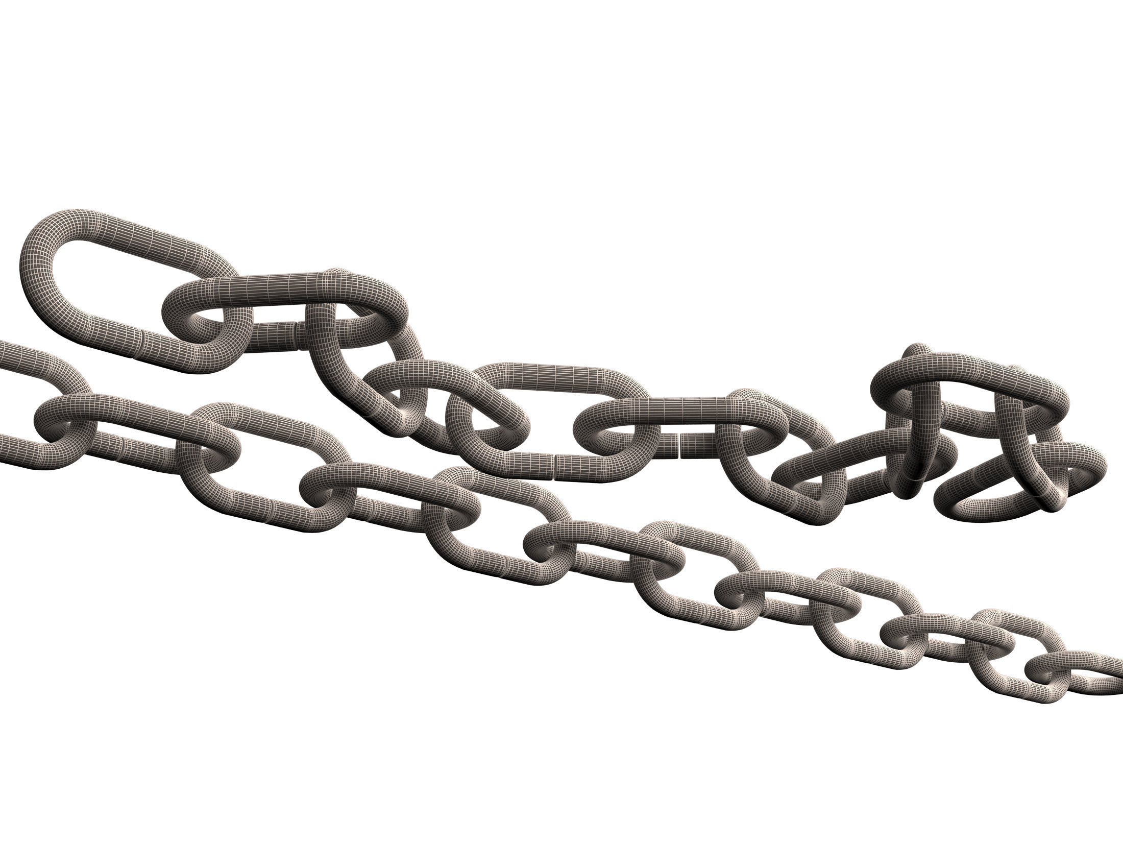 3D model Chain pair of metal links VR / AR / low-poly | CGTrader