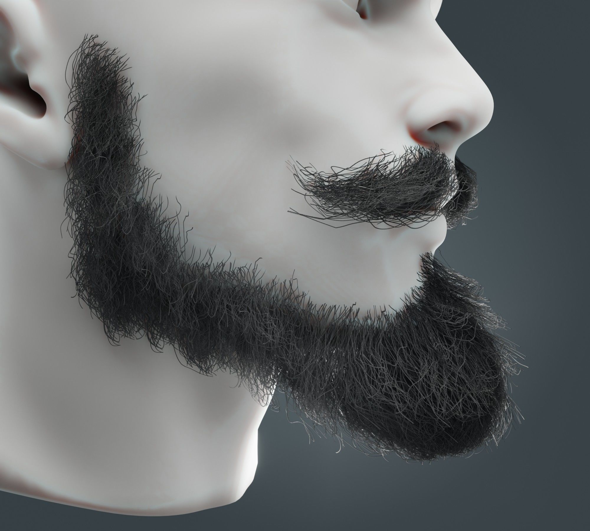 3D model Beard RealTime 5 Version 2 Low Poly VR / AR / low-poly | CGTrader