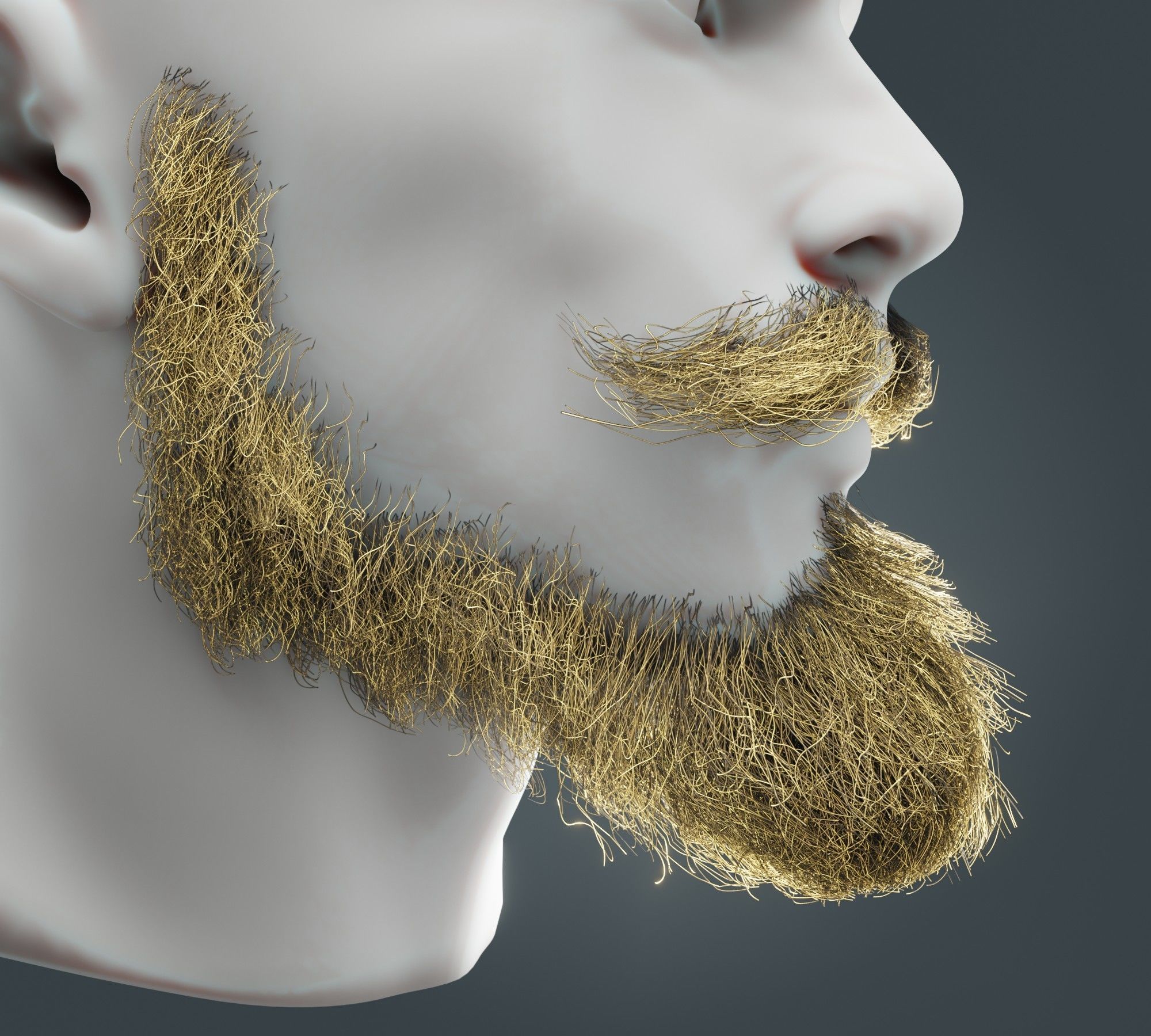 3D model Beard RealTime 5 Version 2 Low Poly VR / AR / low-poly | CGTrader