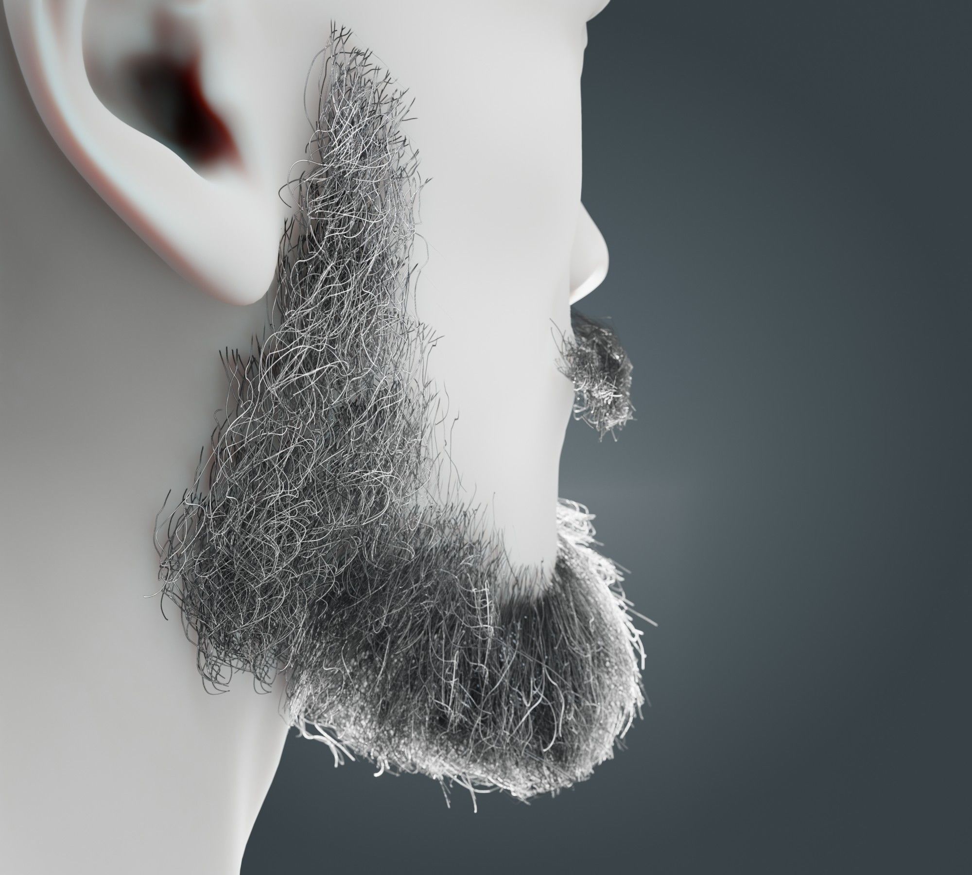 3D model Beard RealTime 5 Version 2 Low Poly VR / AR / low-poly | CGTrader