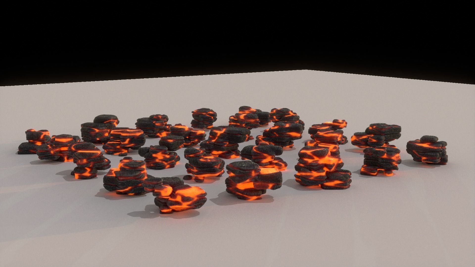 Volcanic Lava Rock Asset Pack 3D model | CGTrader