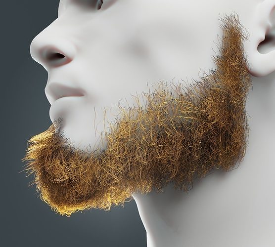 3D model Beard RealTime 6 Version 2 Low Poly VR / AR / low-poly | CGTrader