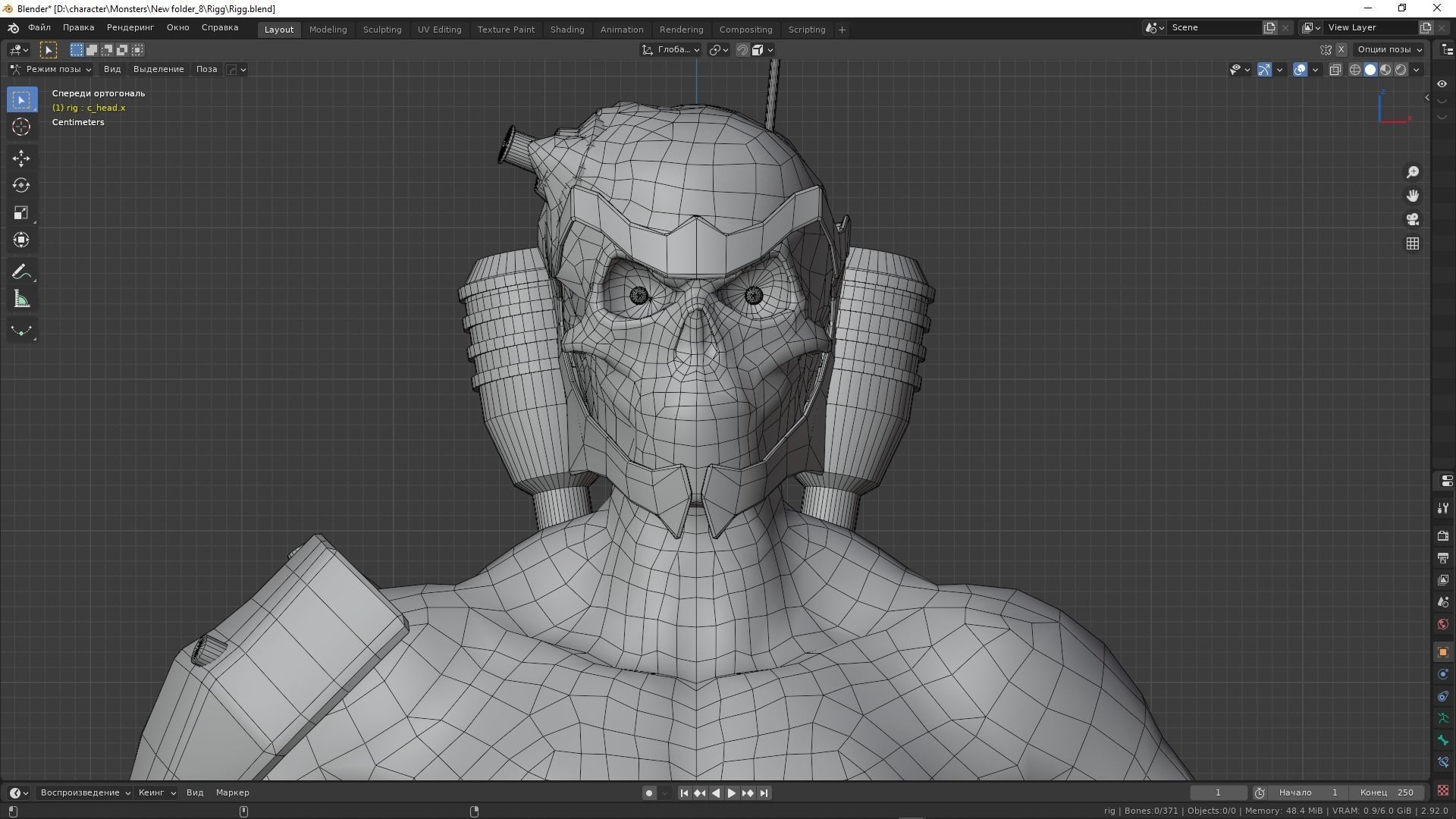 3D model Techno-Zombie VR / AR / low-poly rigged animated | CGTrader