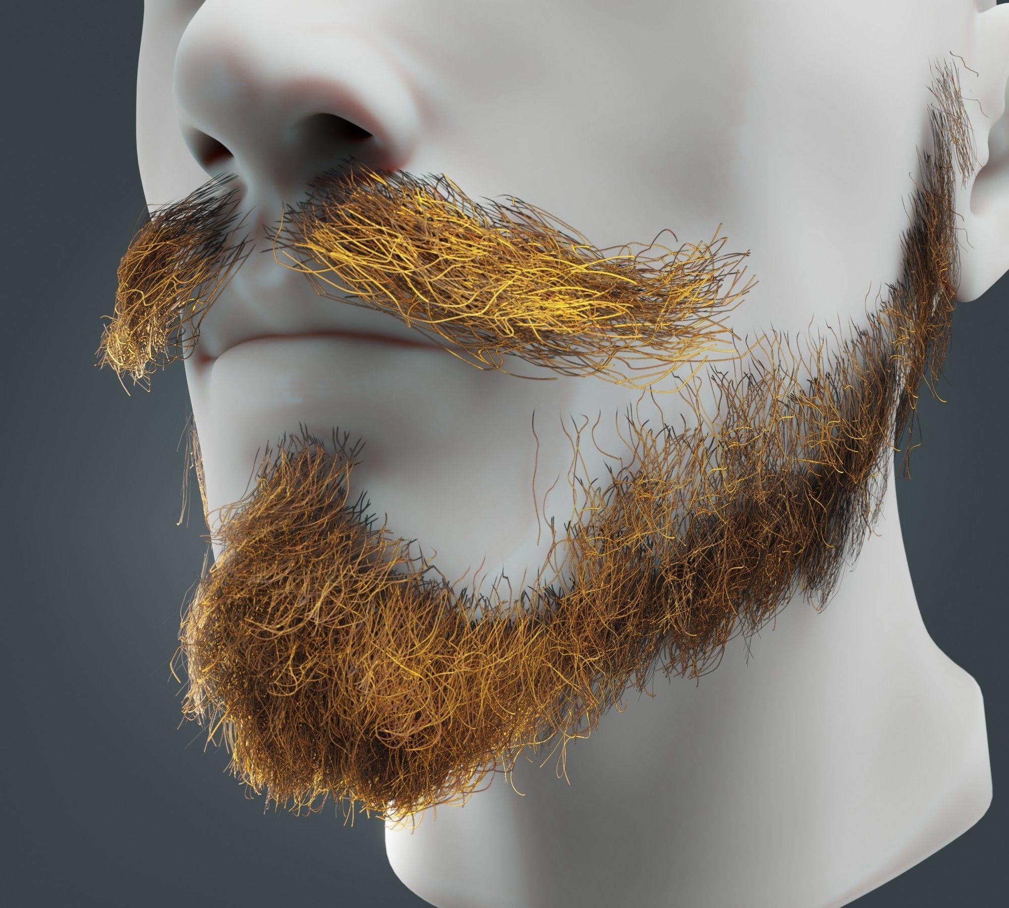 3D model Beard RealTime 7 Version 2 Low Poly VR / AR / low-poly | CGTrader