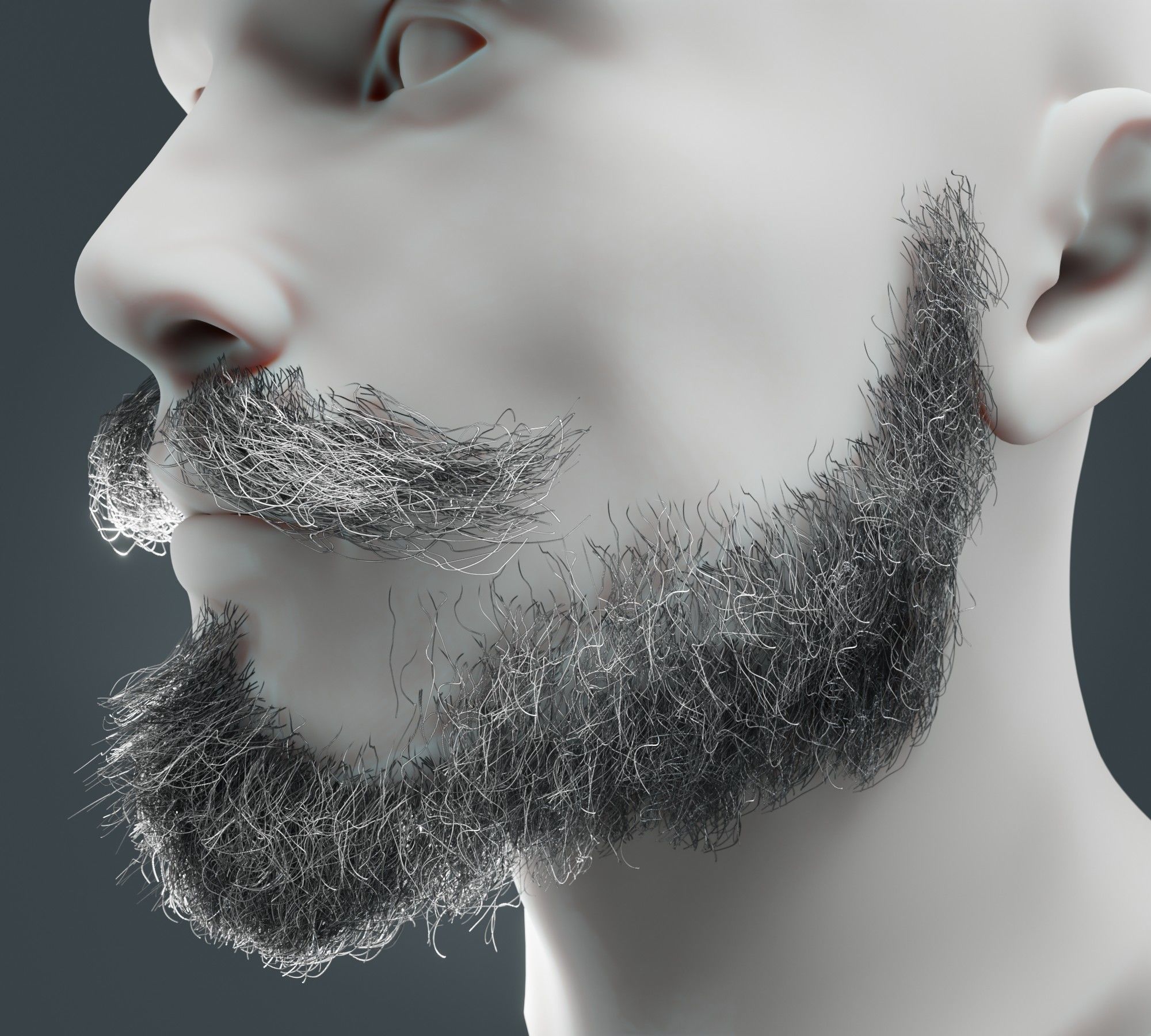 3D model Beard RealTime 7 Version 2 Low Poly VR / AR / low-poly | CGTrader