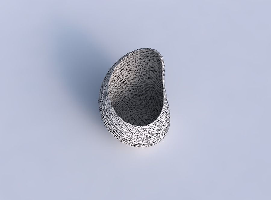Vase Tide with twisted diagonal grid pattern 3D Model 3D printable MAX ...