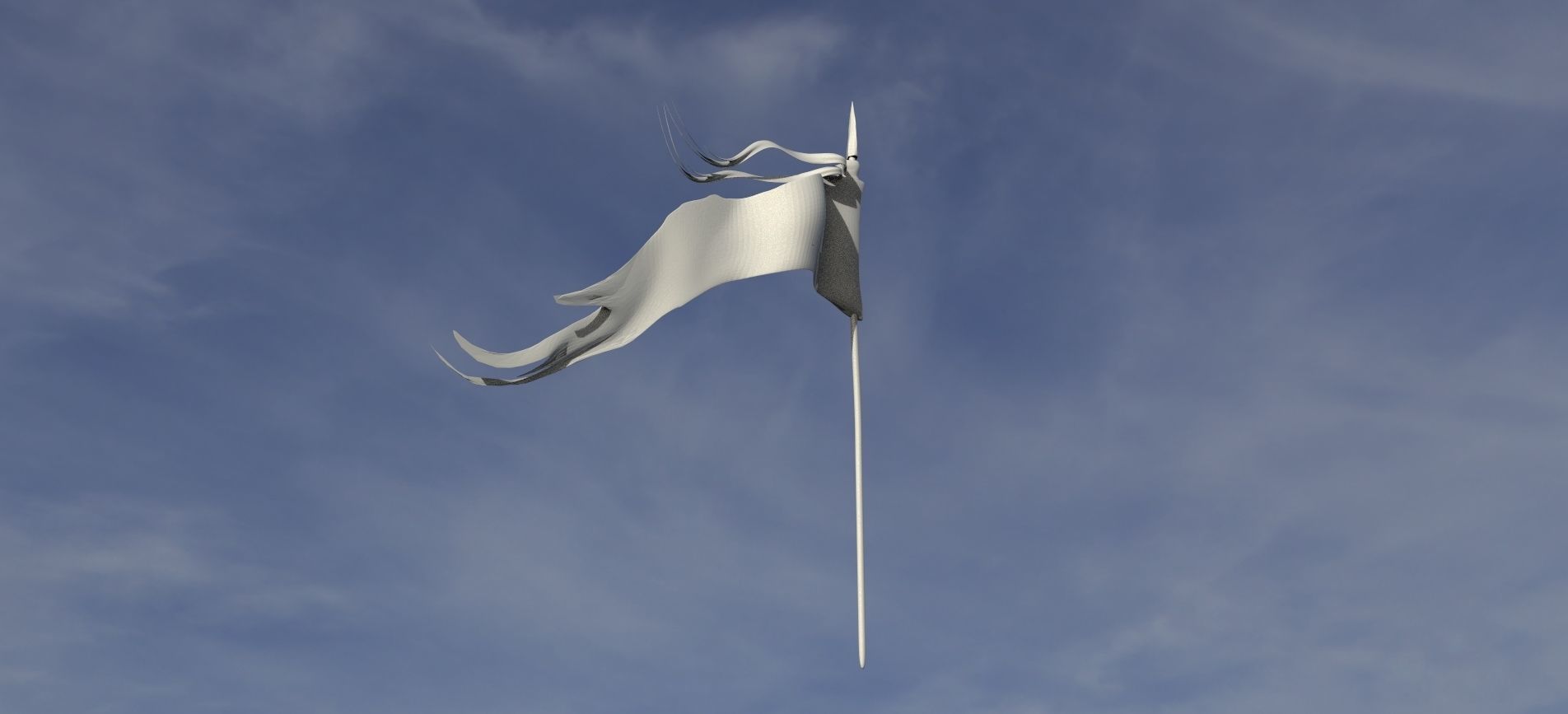 Flags banners 2 models 3D model | CGTrader