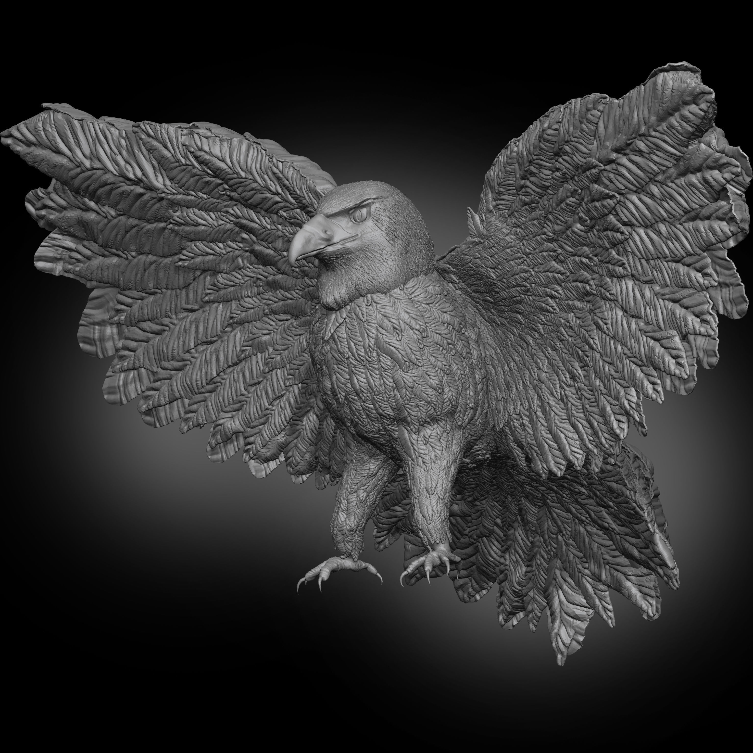 Eagle Front Pose 3D print model 3D model 3D printable | CGTrader