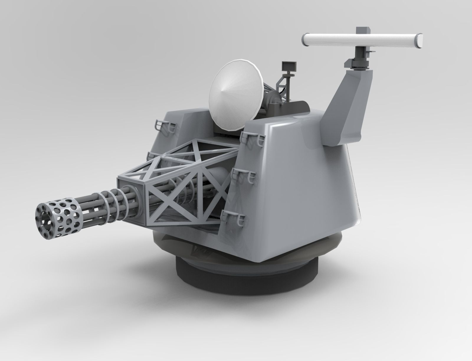 3D asset Naval Machine Gun - CIWS - Close-in weapon system