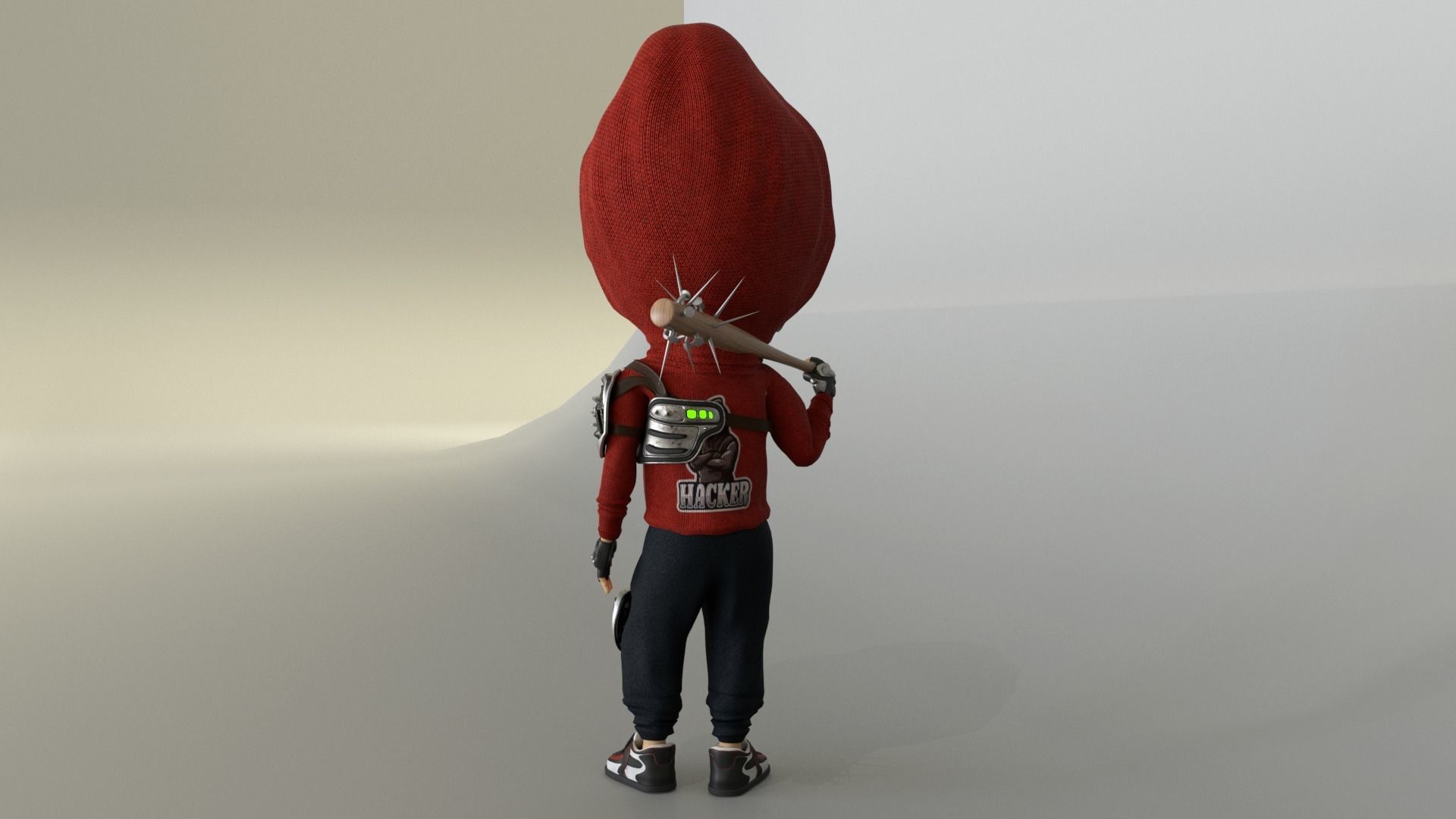 3D model Hacker Boy VR / AR / low-poly rigged | CGTrader