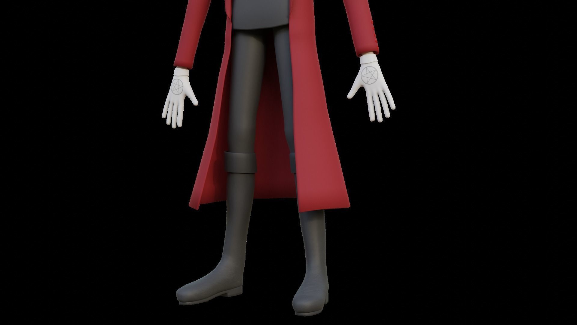 3D model Alucard from Hellsing Anime 3D Rigged VR / AR / low-poly ...