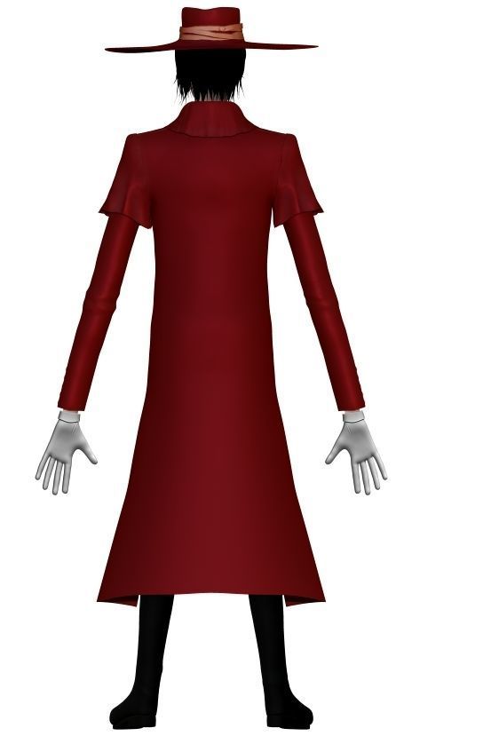 3D model Alucard from Hellsing Anime 3D Rigged VR / AR / low-poly ...