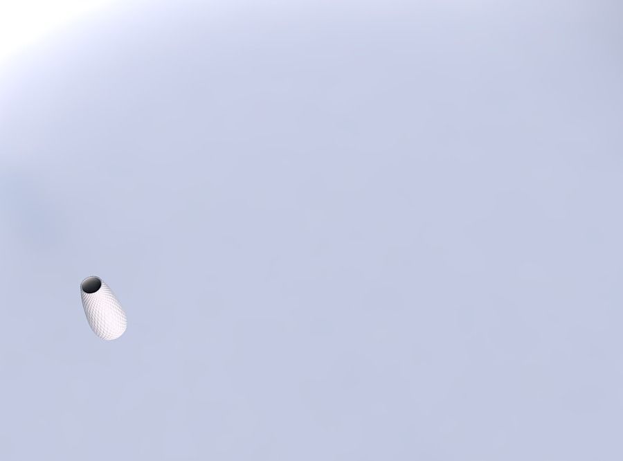 Vase Bullet with diagonal grid bulges 3D model 3D printable | CGTrader