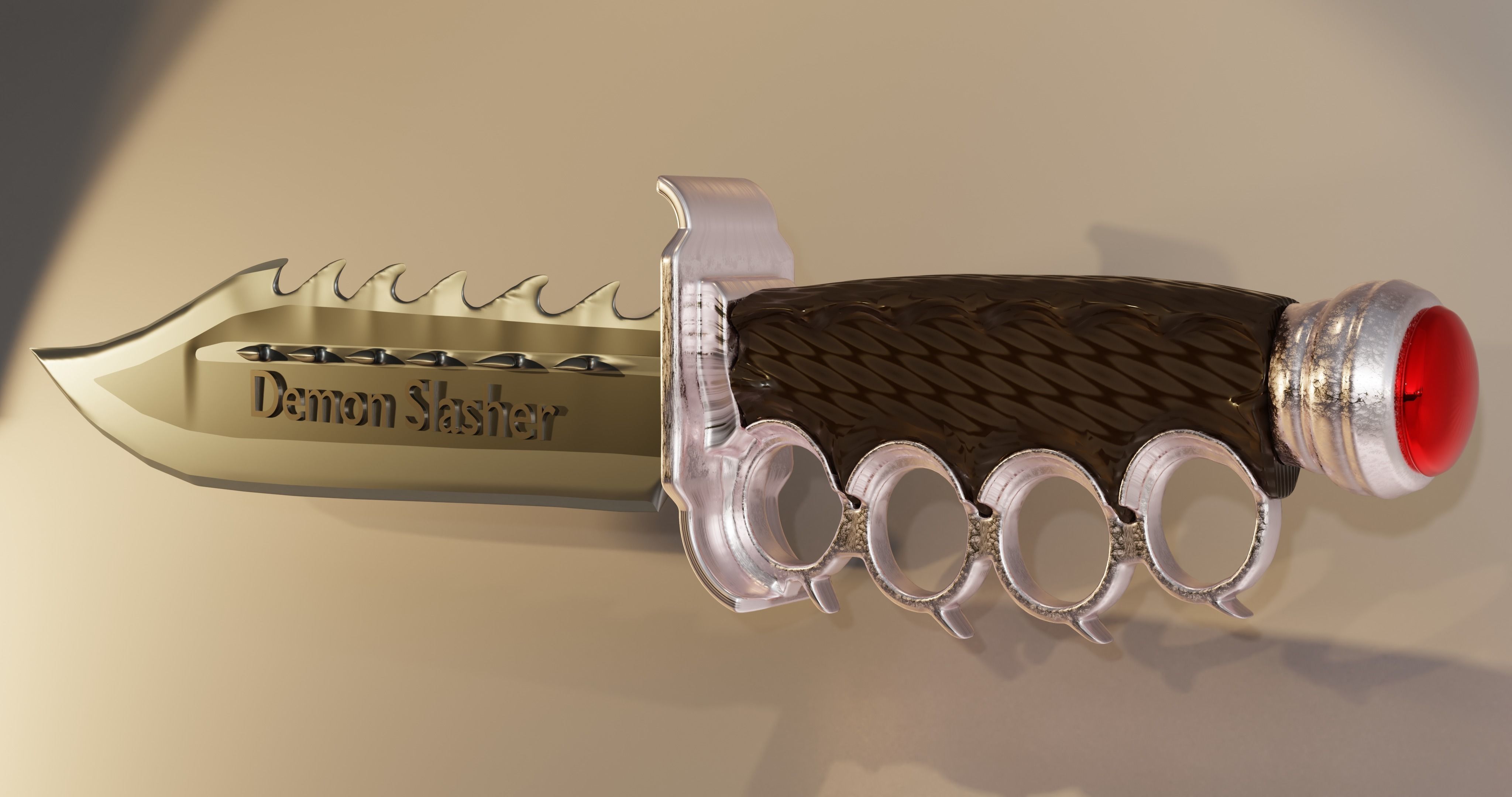 knife demon slasher 3D model | CGTrader