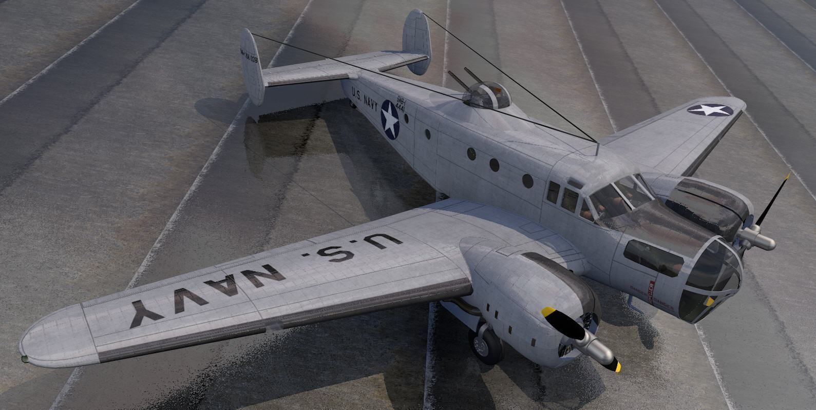 Beechcraft Model-18 AT-11 Kansan 3D model | CGTrader