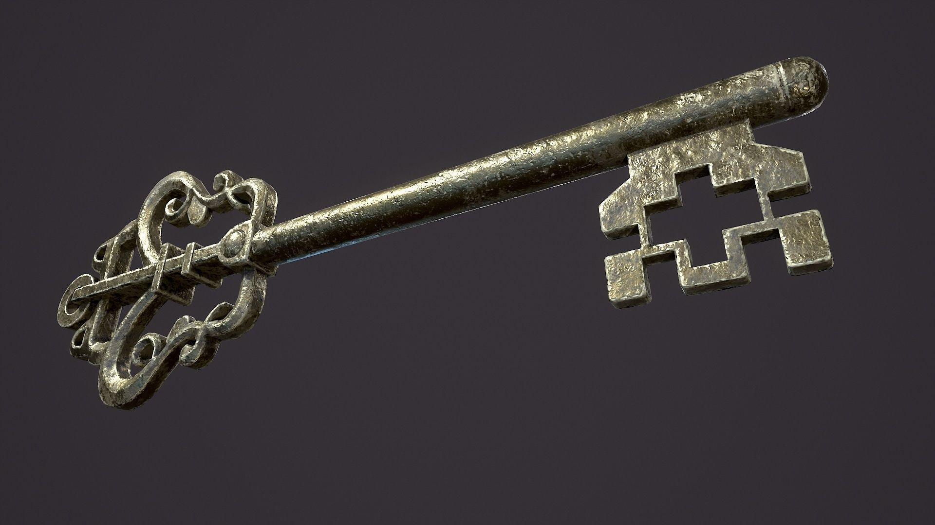 3D model Medieval Skeleton Key 2 VR / AR / low-poly | CGTrader