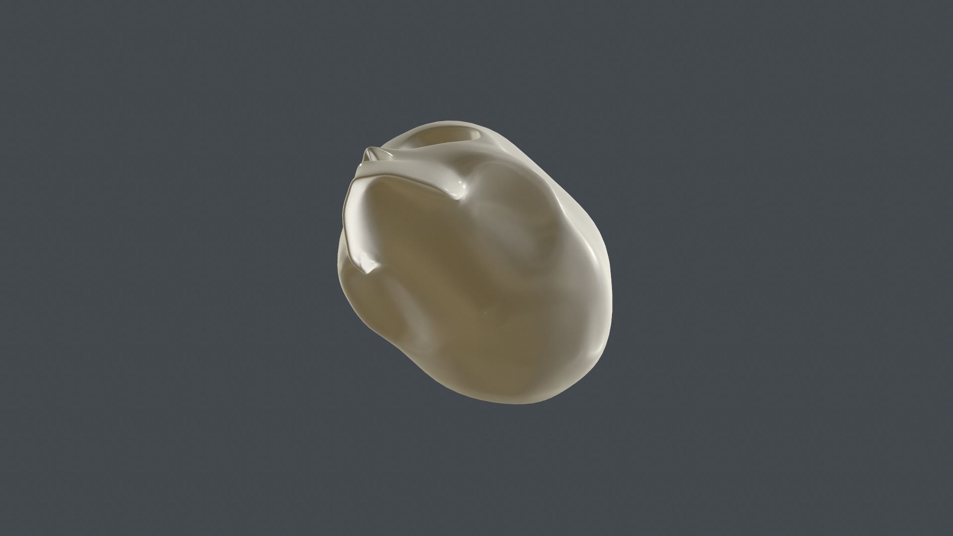 Stylized 3D model of human skull without the lower jaw 3D model 3D ...