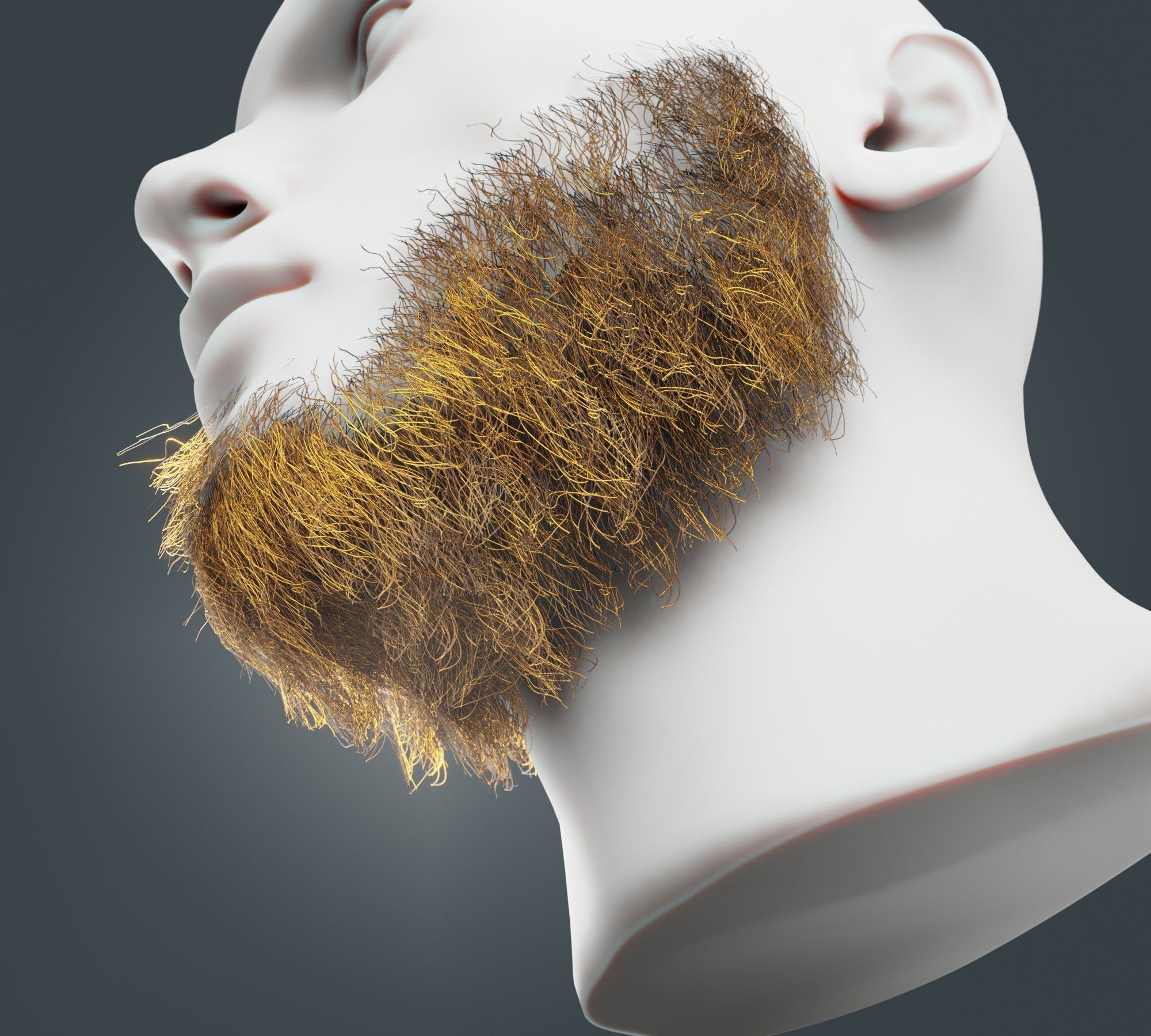3D model Beard RealTime 12 Version 2 Low Poly VR / AR / low-poly | CGTrader