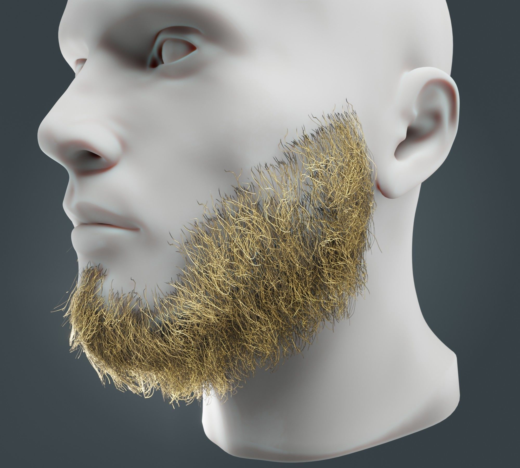 3D model Beard RealTime 12 Version 2 Low Poly VR / AR / low-poly | CGTrader
