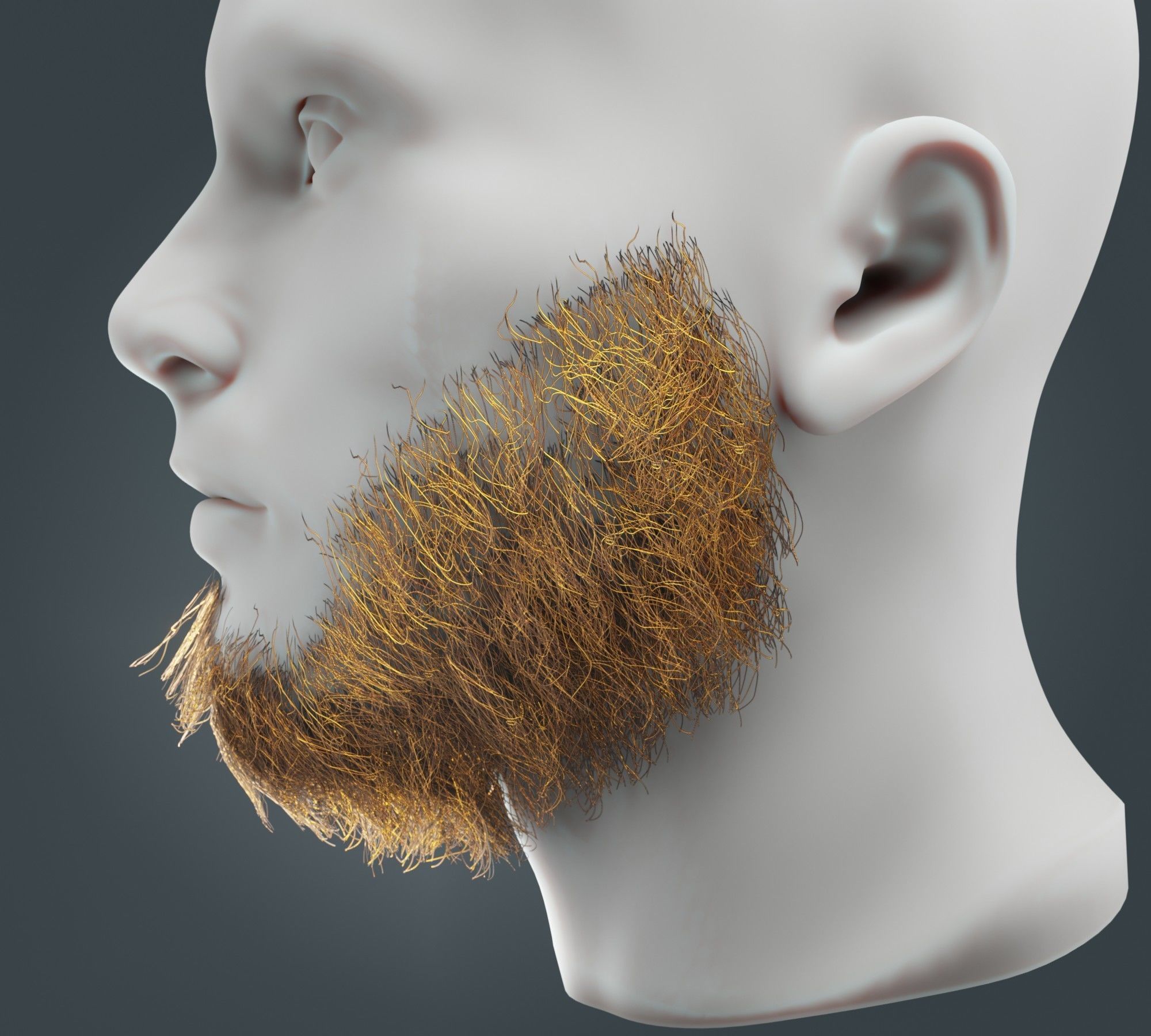 3D model Beard RealTime 12 Version 2 Low Poly VR / AR / low-poly | CGTrader
