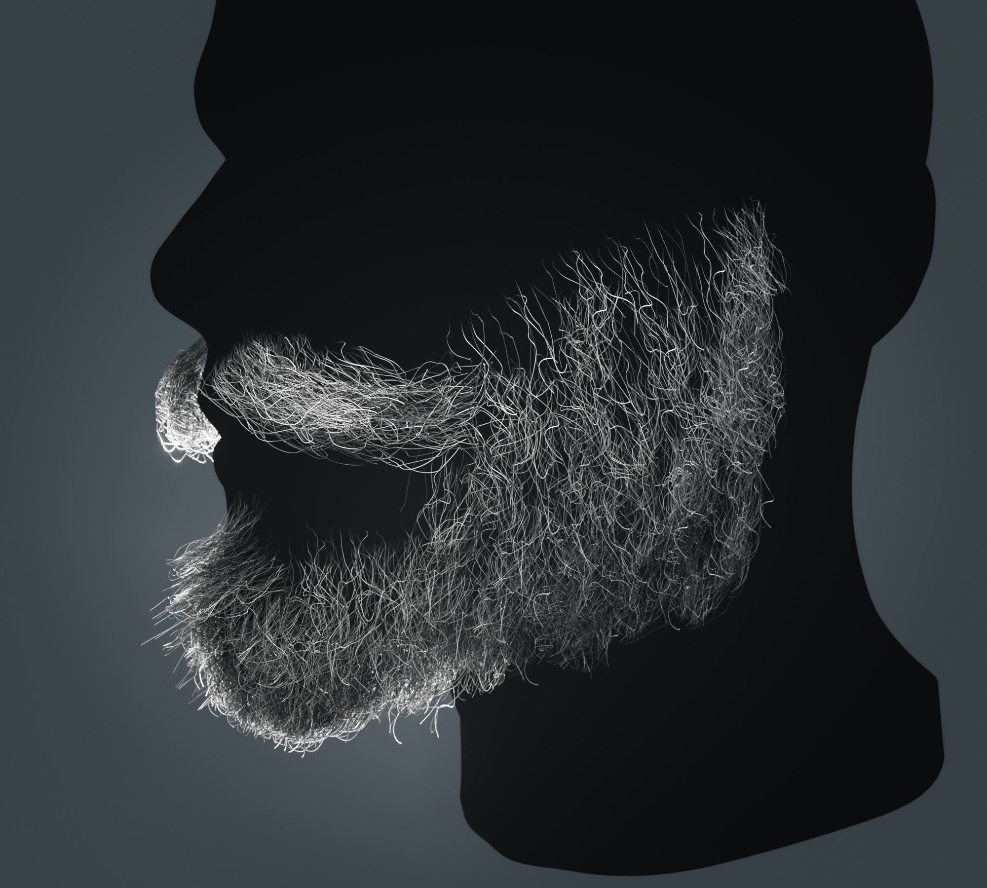 3D model Beard RealTime 13 Version 2 Low Poly VR / AR / low-poly | CGTrader