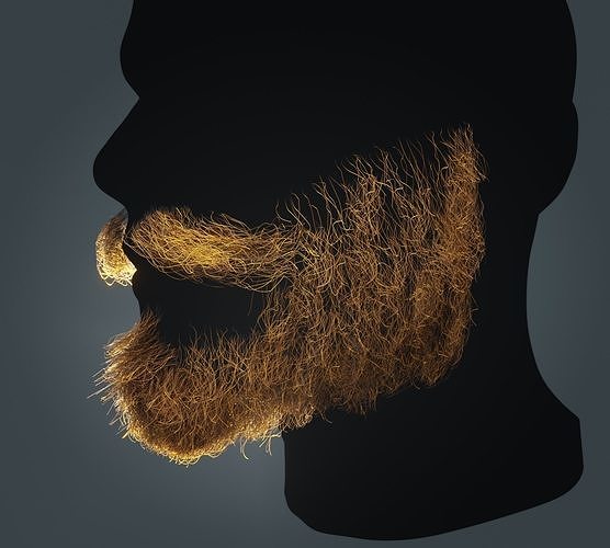 3D model Beard RealTime 13 Version 2 Low Poly VR / AR / low-poly | CGTrader