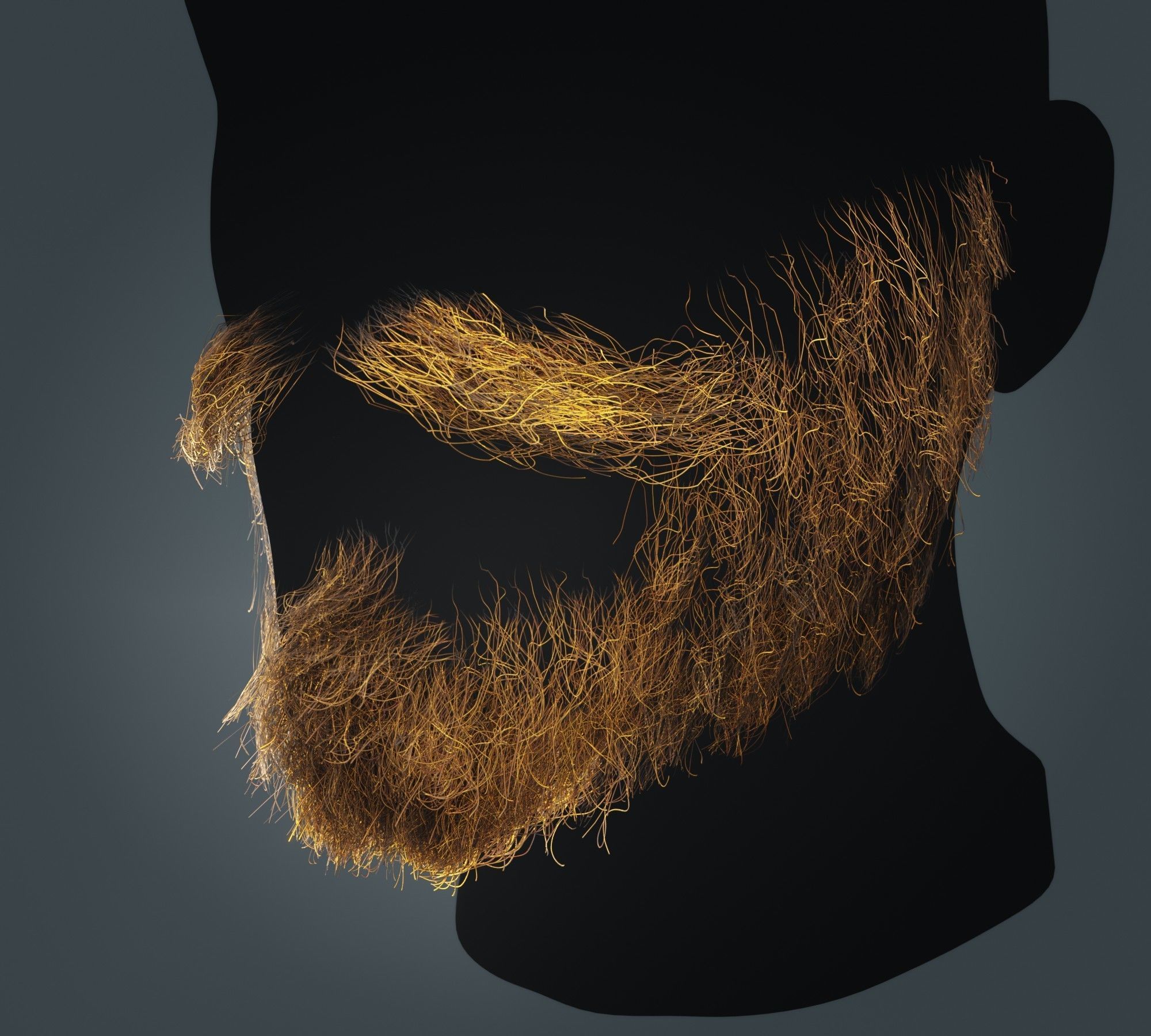 3D model Beard RealTime 13 Version 2 Low Poly VR / AR / low-poly | CGTrader