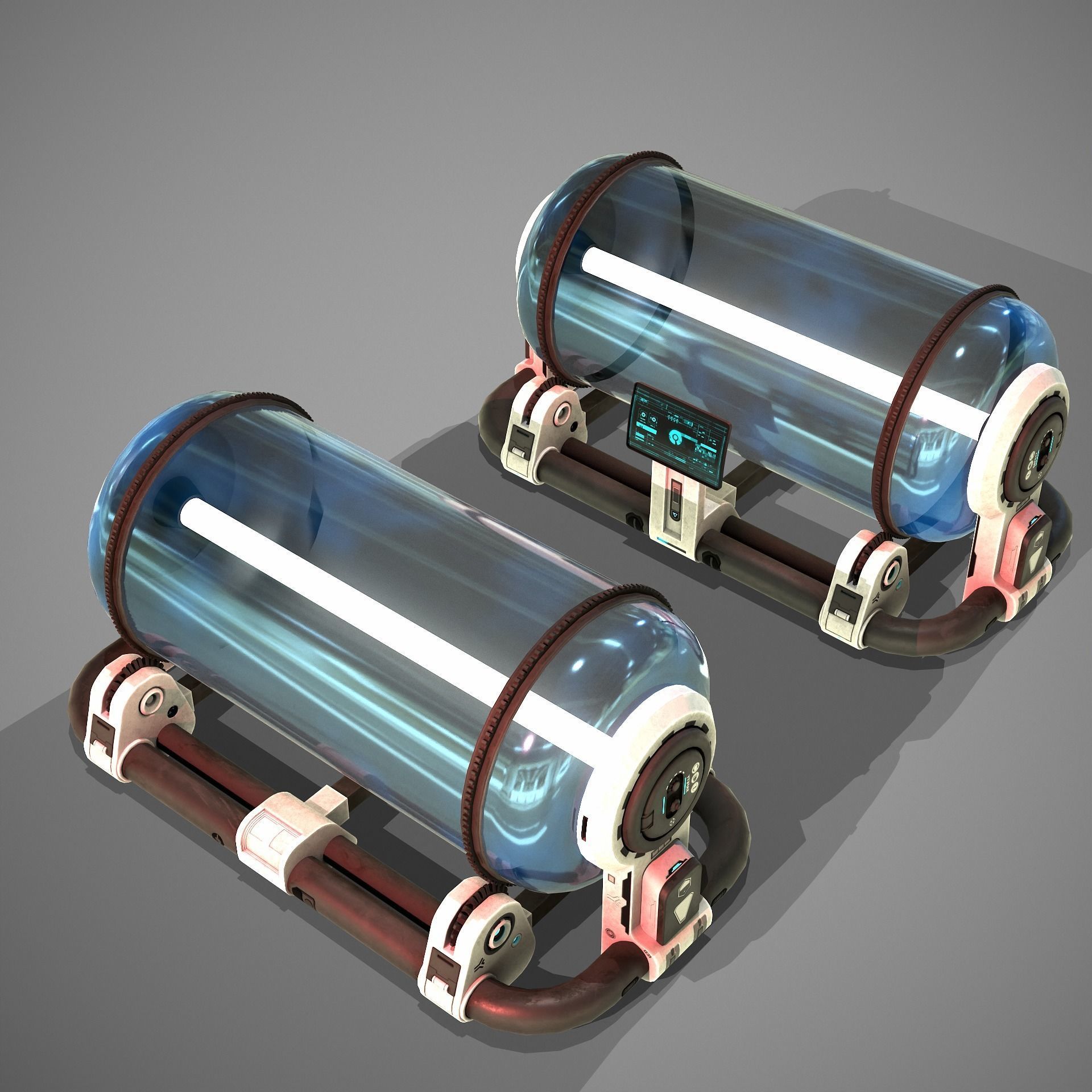 3D model Sci-fi Tube VR / AR / low-poly | CGTrader