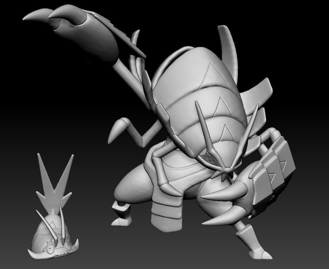 Pokemon Wimpod Golisopod 3D model 3D printable | CGTrader