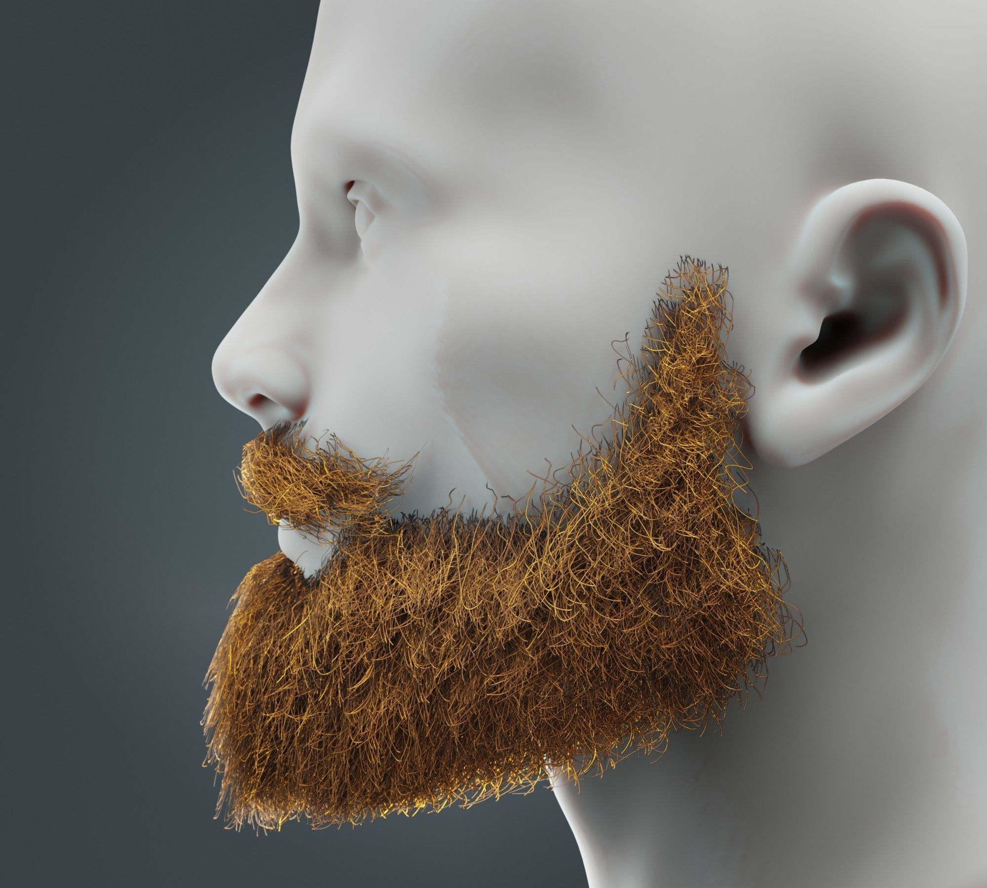 3D model Beard RealTime 18 Version 2 Low Poly VR / AR / low-poly | CGTrader