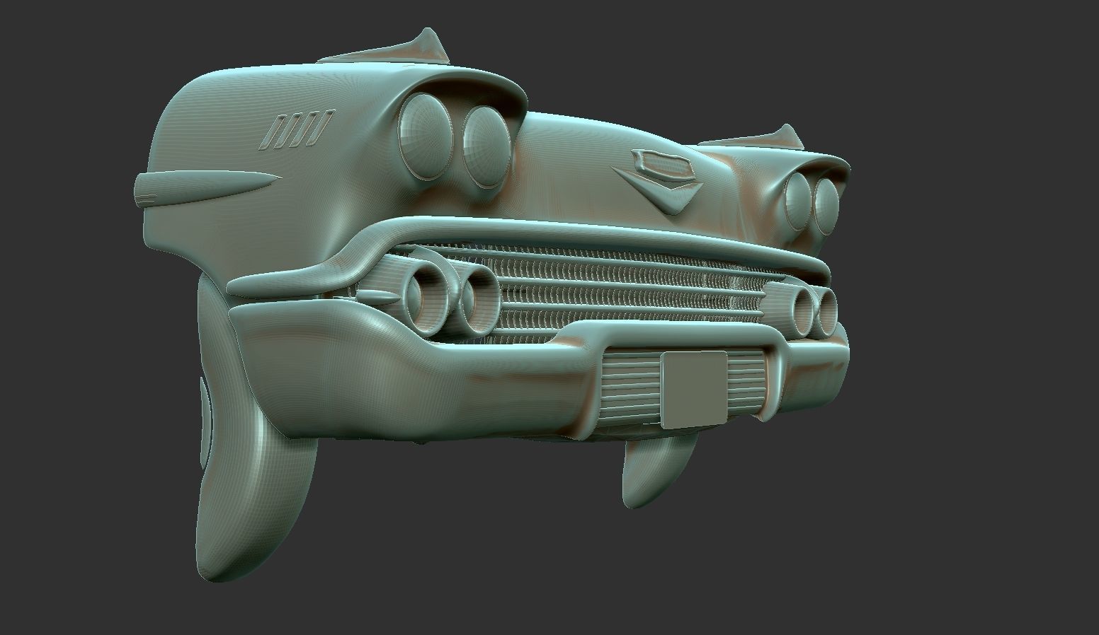 Chevrolet Impala 1958 front stl 3D model 3D printable | CGTrader
