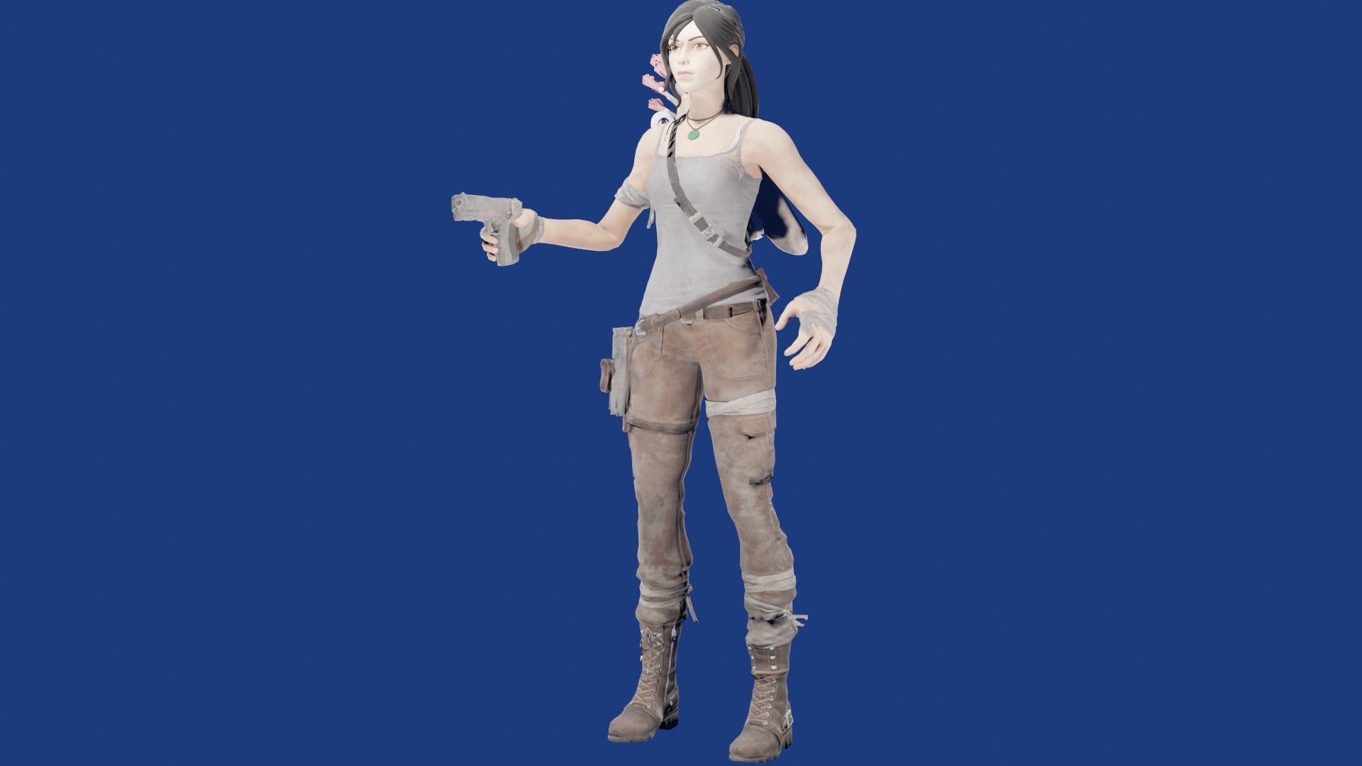 3D model Lora Croft VR / AR / low-poly | CGTrader