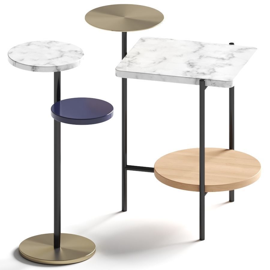 West Elm - Eclipse tables set 3D model | CGTrader