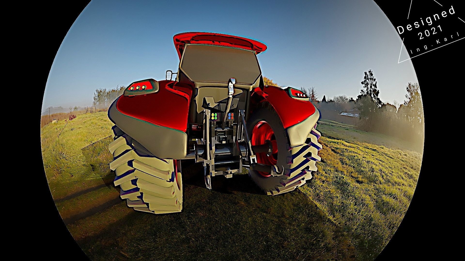 Zetor Tractor by Pininfarina 3D model | CGTrader
